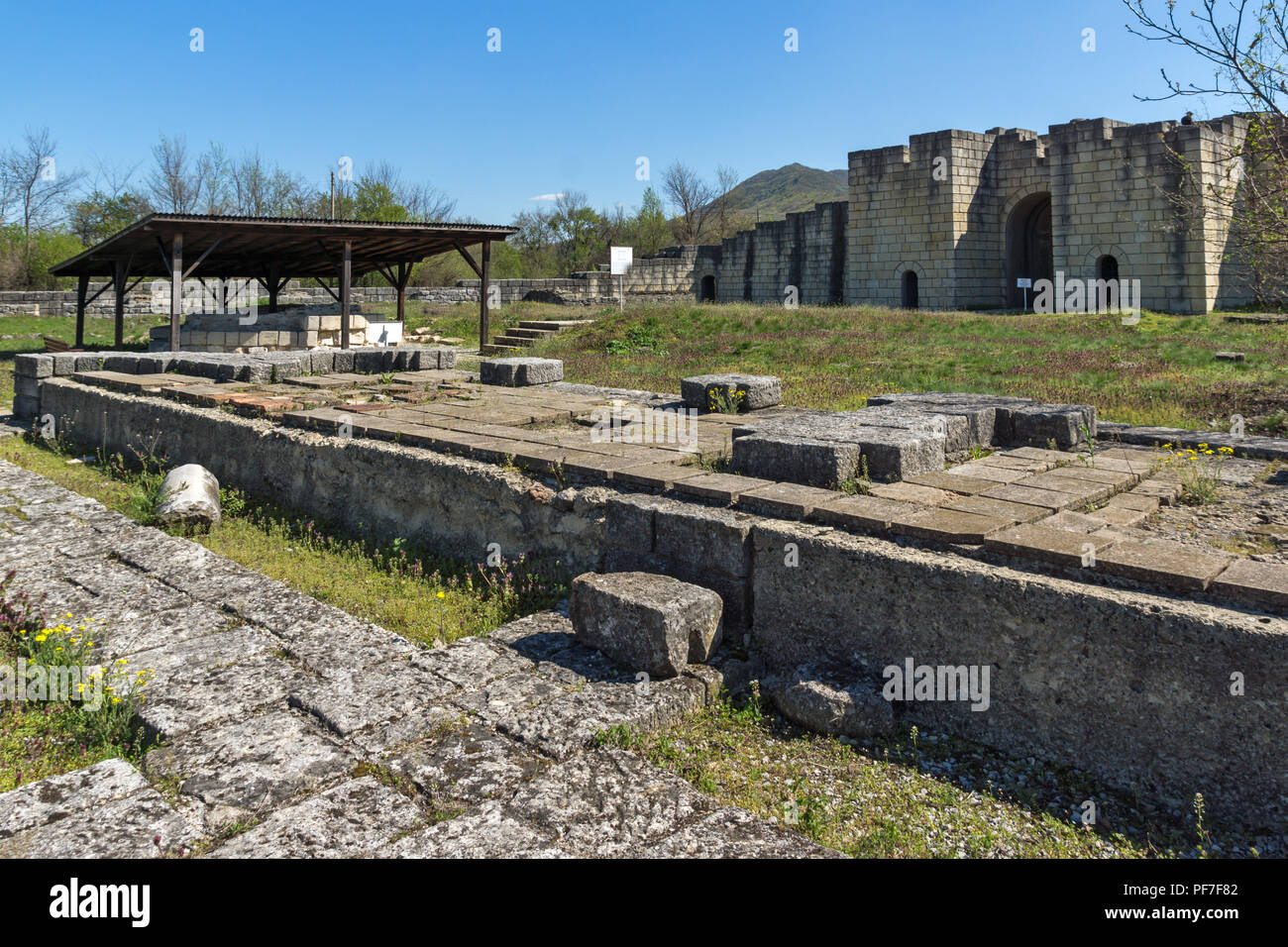 Ruins of The capital city of the First Bulgarian Empire medieval ...