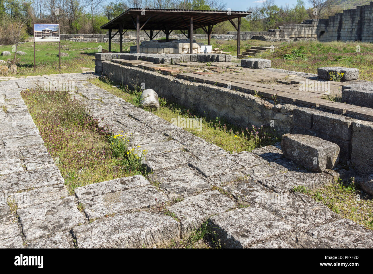 Ruins of The capital city of the First Bulgarian Empire medieval ...