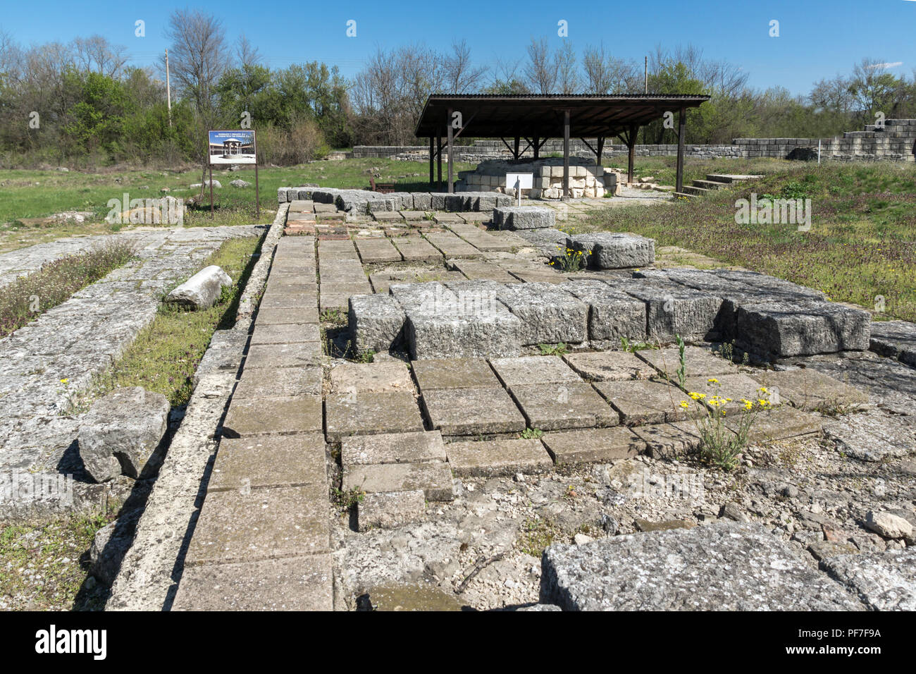 Ruins of The capital city of the First Bulgarian Empire medieval ...