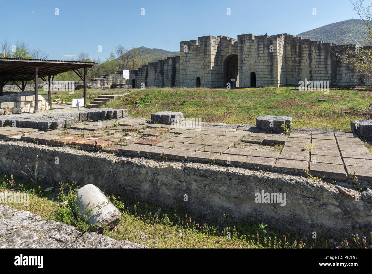 Ruins of The capital city of the First Bulgarian Empire medieval ...