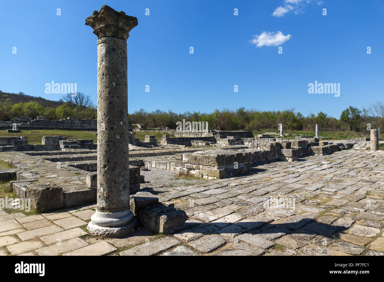 Ruins of The capital city of the First Bulgarian Empire medieval ...
