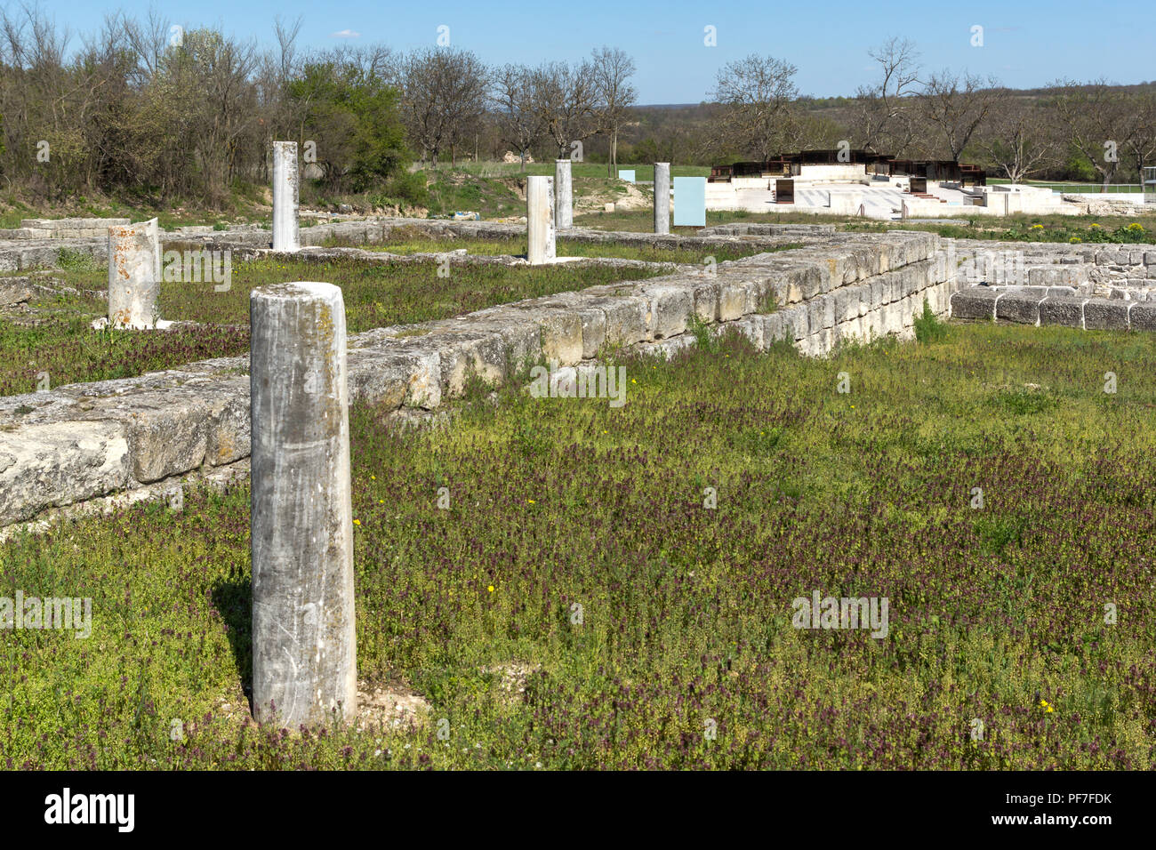 Ruins of The capital city of the First Bulgarian Empire medieval ...