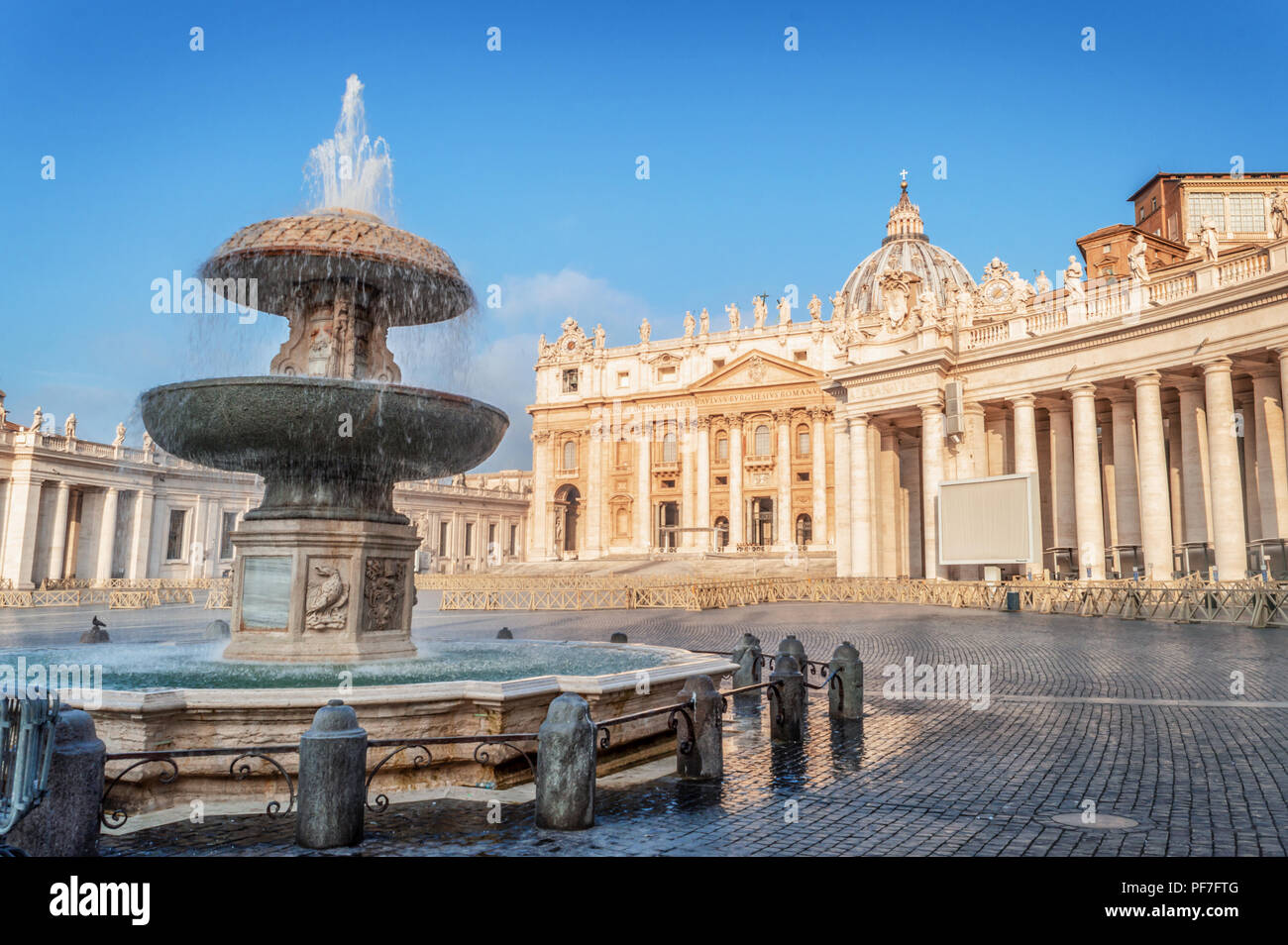 Saint Peter's basilica in St Peter's square in Vatican, Rome Italy ...