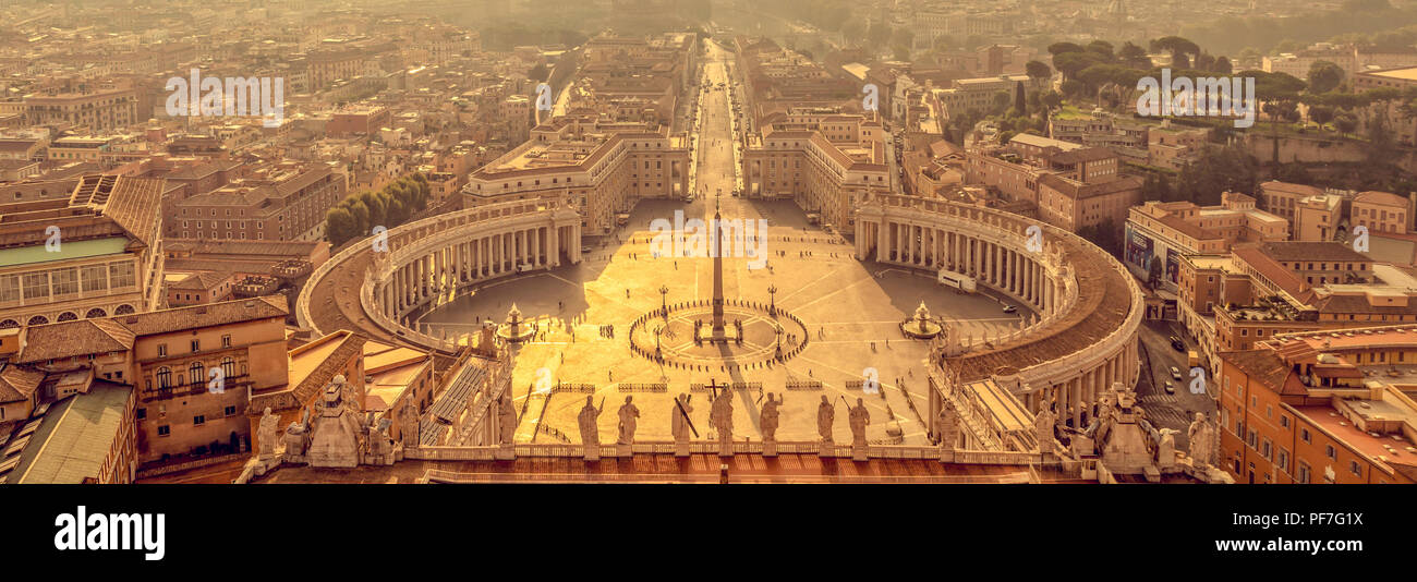 Vatican saint peter peters basilica panorama landscape attraction hi ...