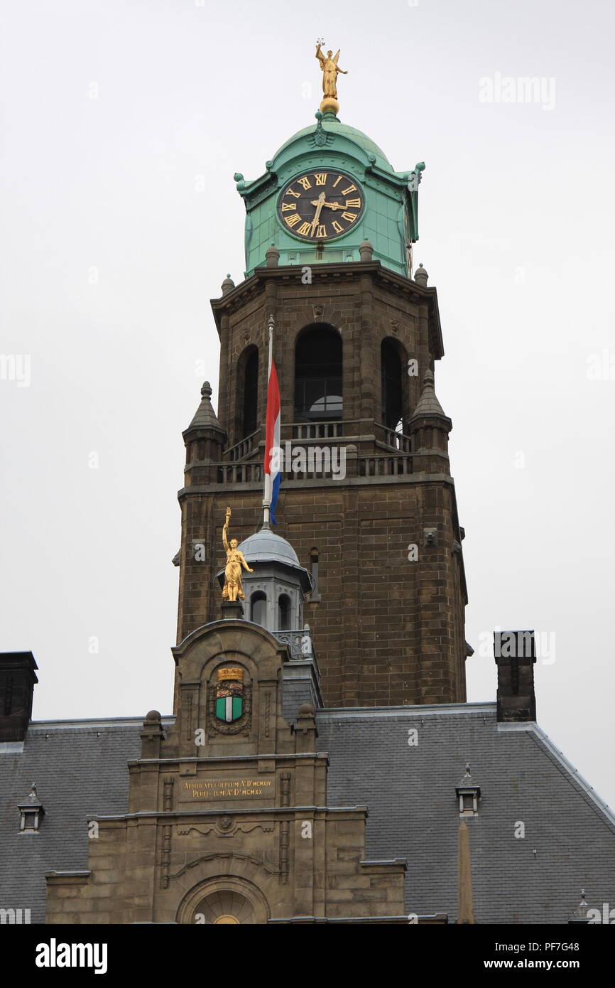 rotterdam city hall details Stock Photo - Alamy