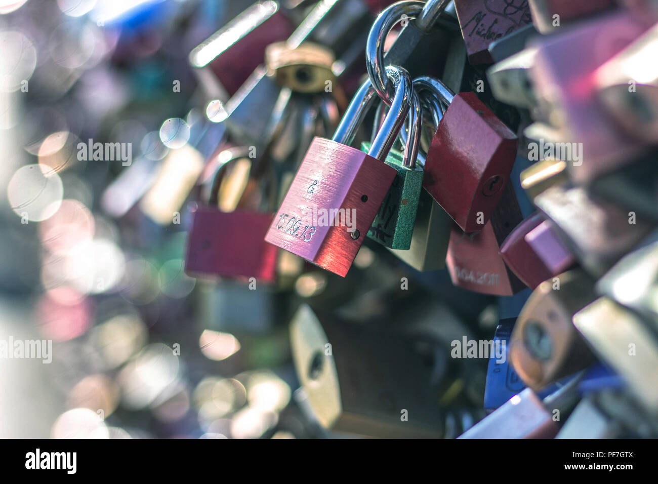 Padlocks on the bridge. Cologne, Germany Stock Photo - Alamy