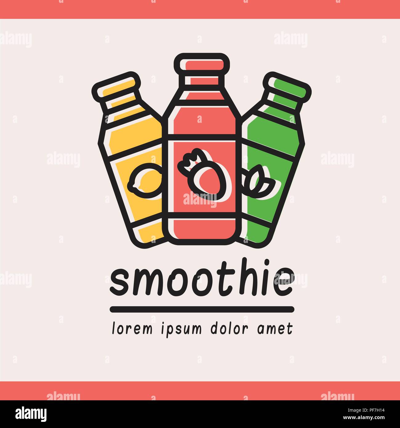 Smoothies Stock Vector Images - Alamy
