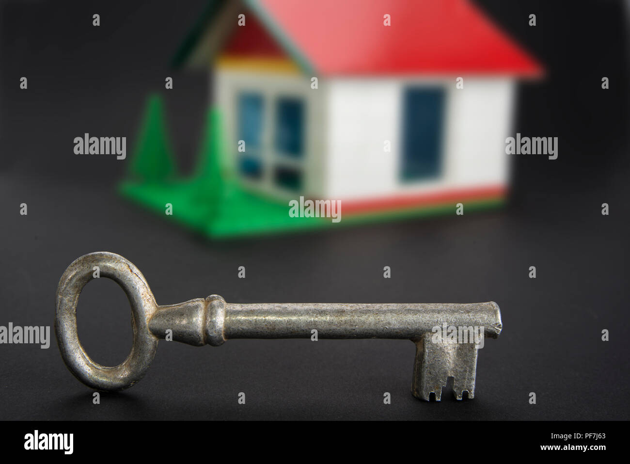 Symbolic key from the dream house. Mortgage concept Stock Photo - Alamy