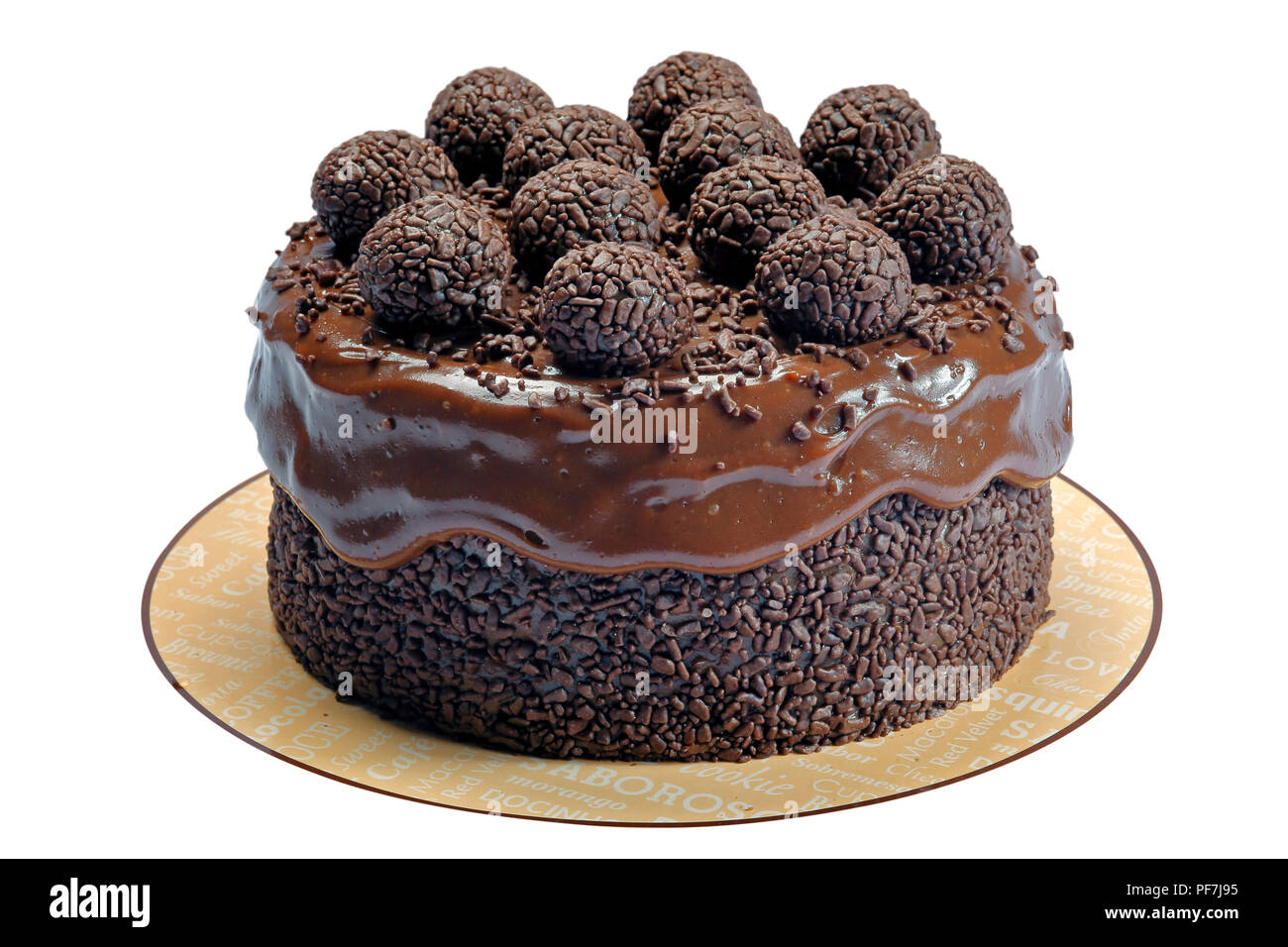 Brigadeiro cake - Granulated Chocolate Stock Photo - Alamy
