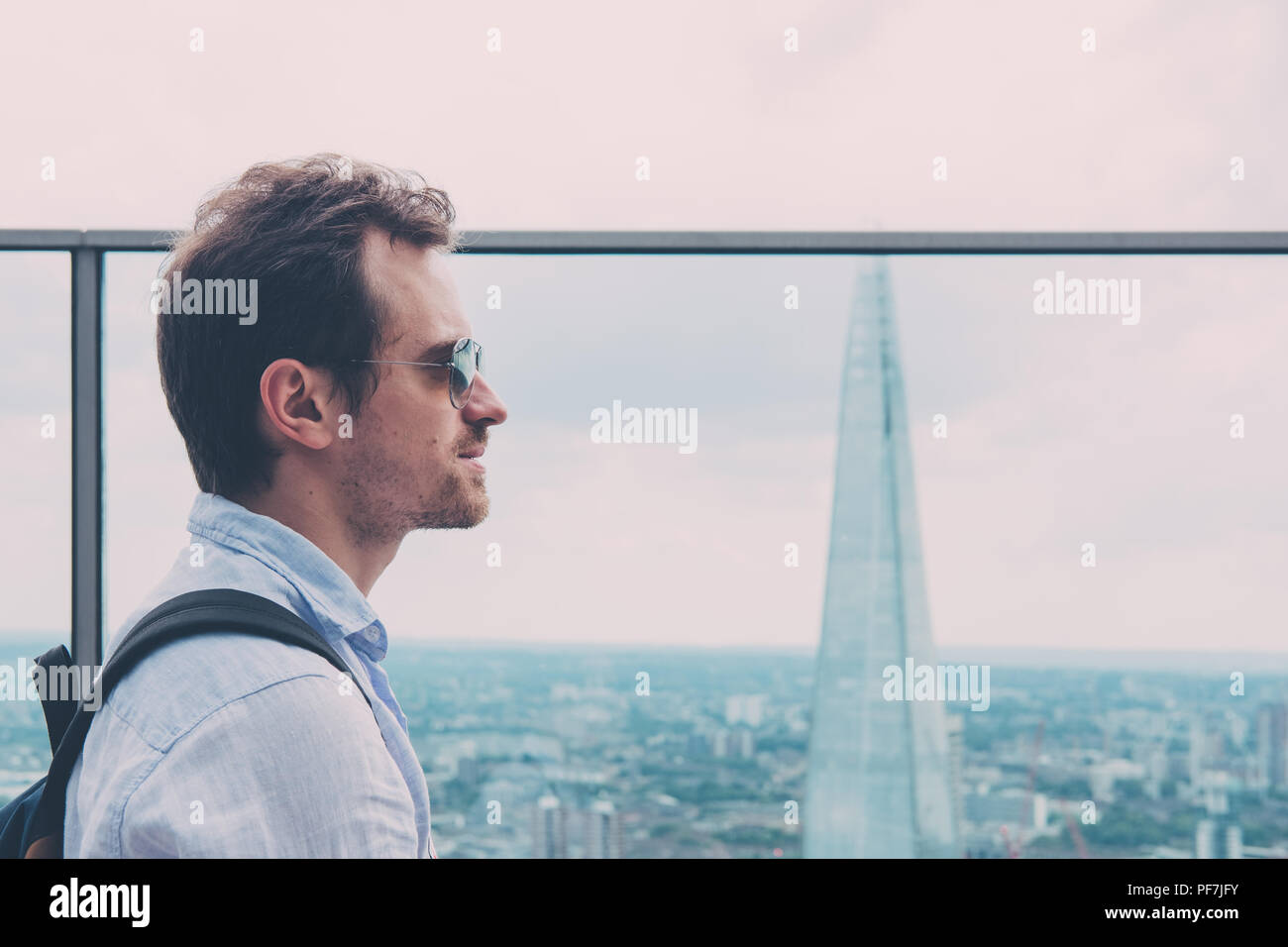 The observation deck at the top of the shard hi-res stock photography ...