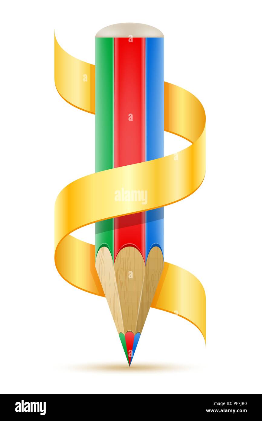 art creative pencil concept vector illustration isolated on background ...