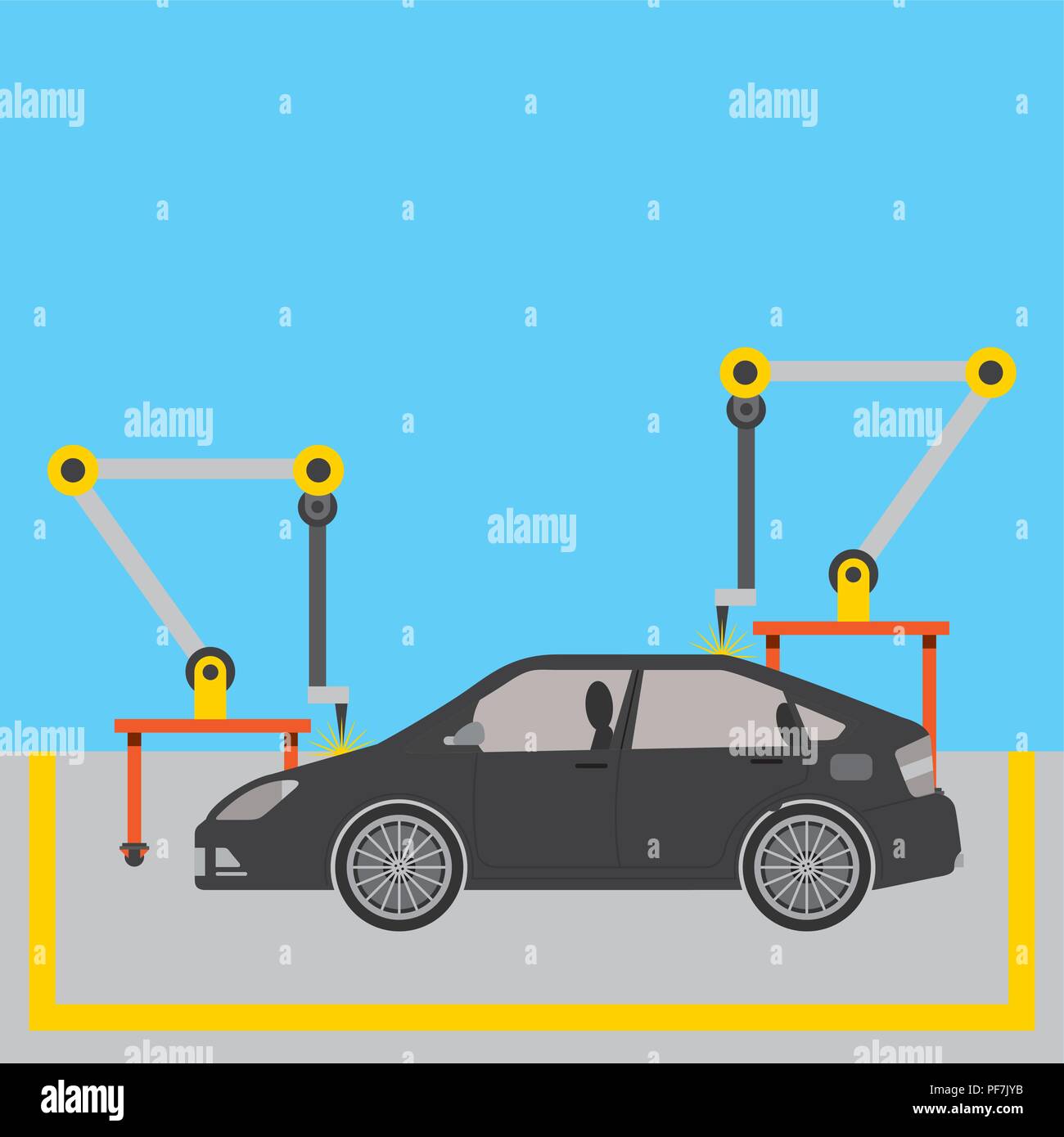 Machine worker printing Stock Vector Images - Alamy