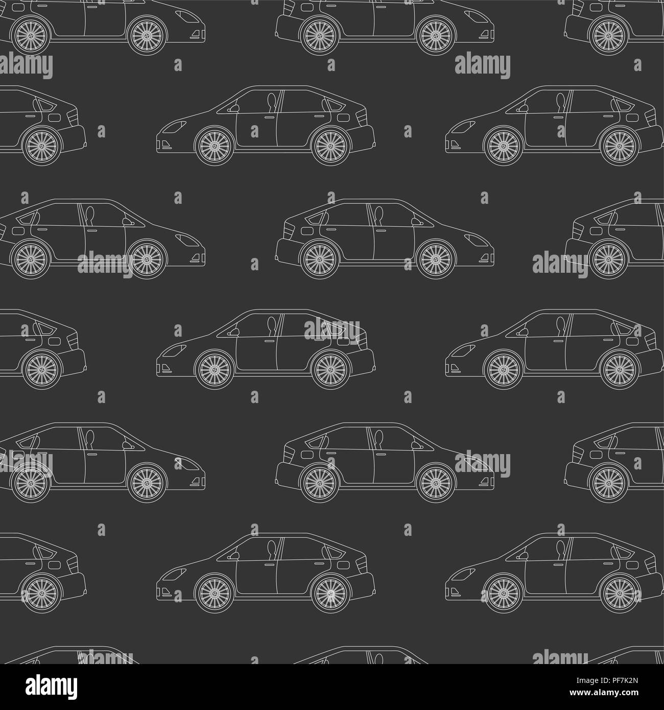 automotive industry cars sedan vehicle dark background pattern Stock ...