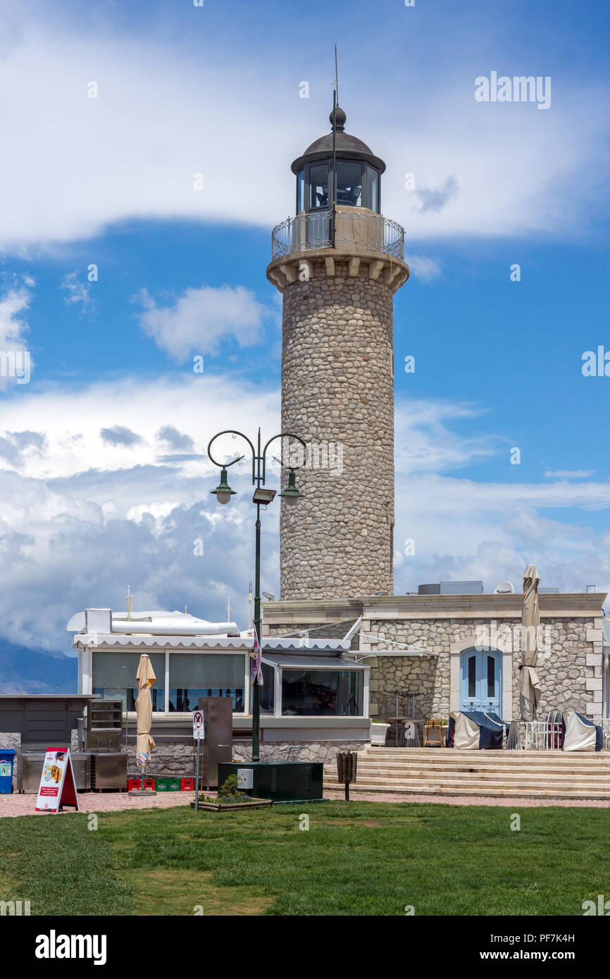 PATRAS, GREECE - MAY 28, 2015: Lighthouse in Patras, Peloponnese ...