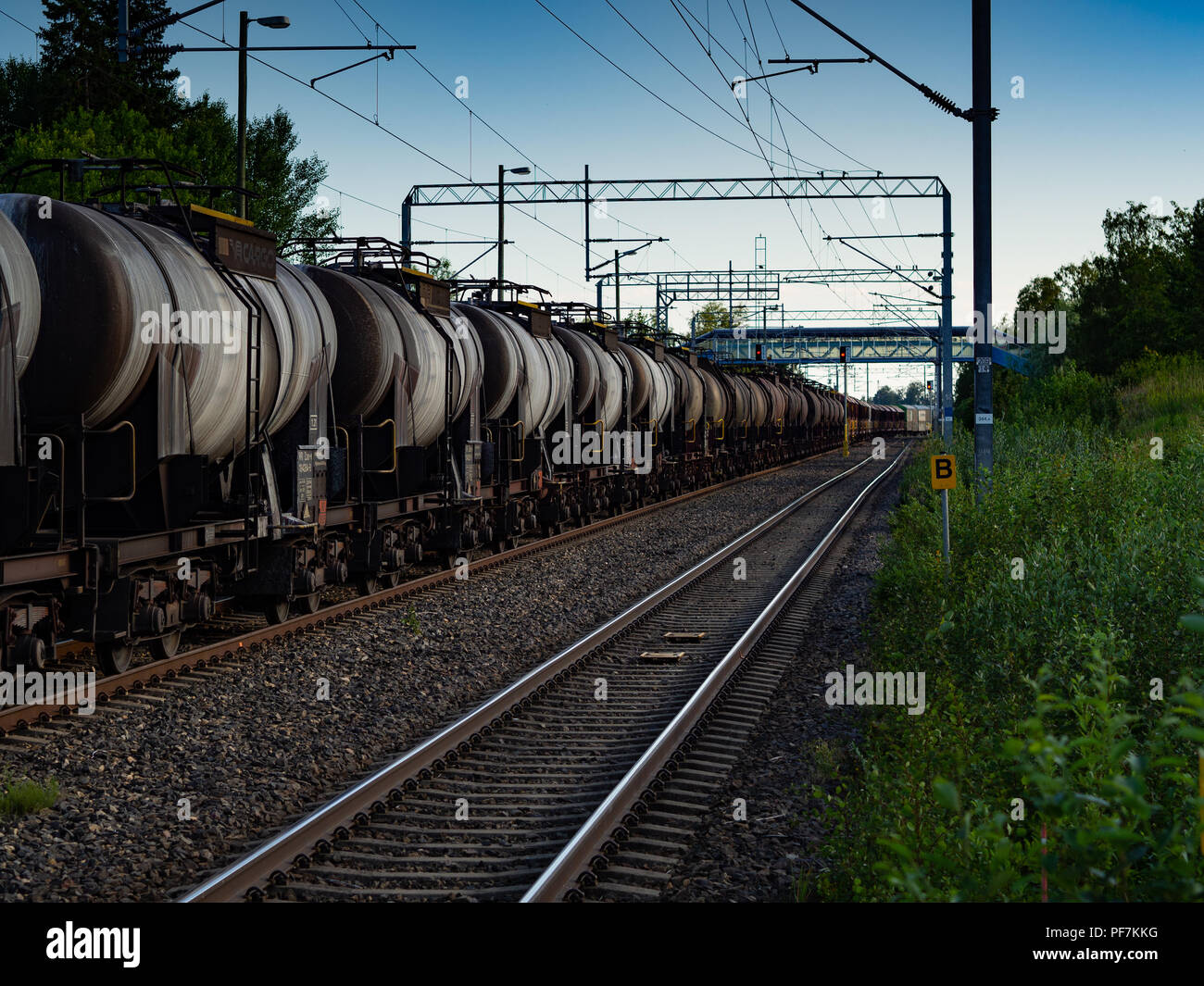 Cargo Train/Freight Train Stock Photo - Alamy