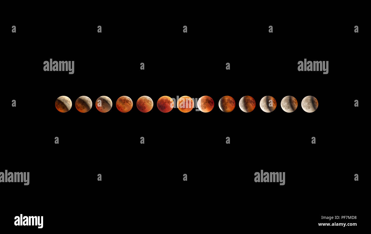 Total lunar eclipse on july hi-res stock photography and images - Alamy