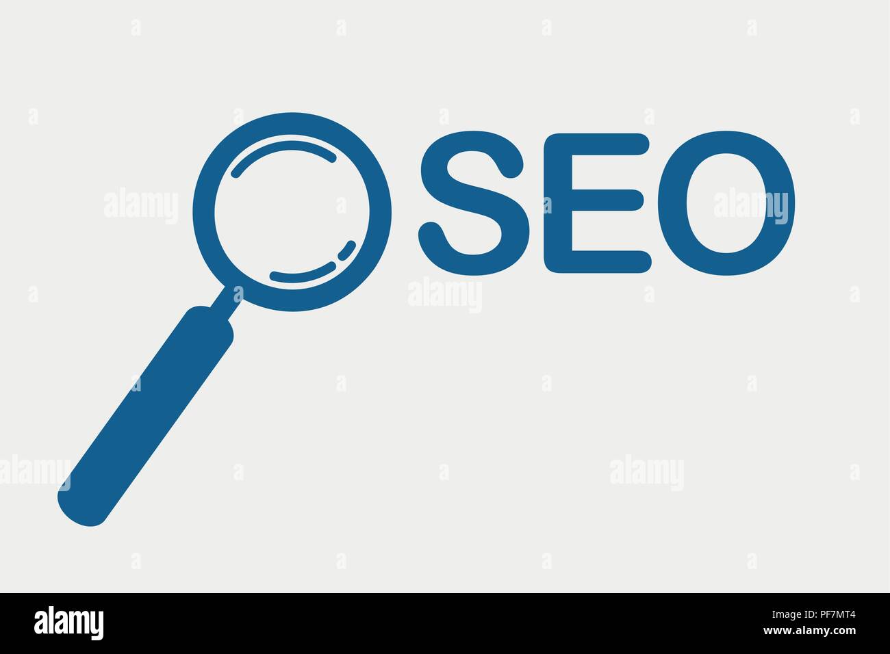 SEO blue design magnifying glass vector illustration EPS10 Stock Vector ...