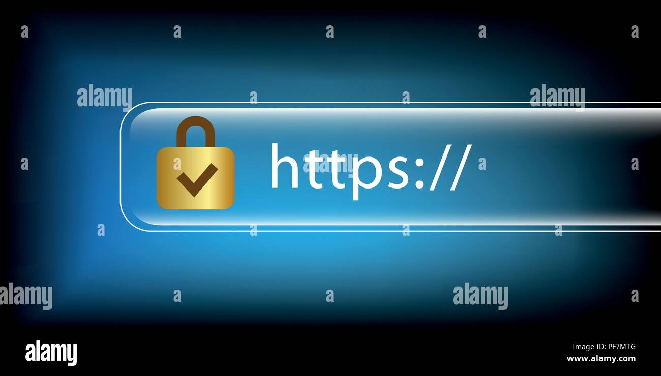 https design safe website blue background vector illustration EPS10 ...