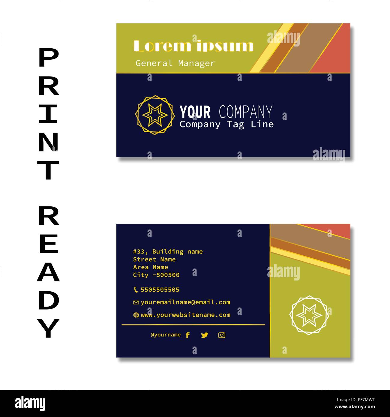 Visiting card design hi-res stock photography and images - Alamy