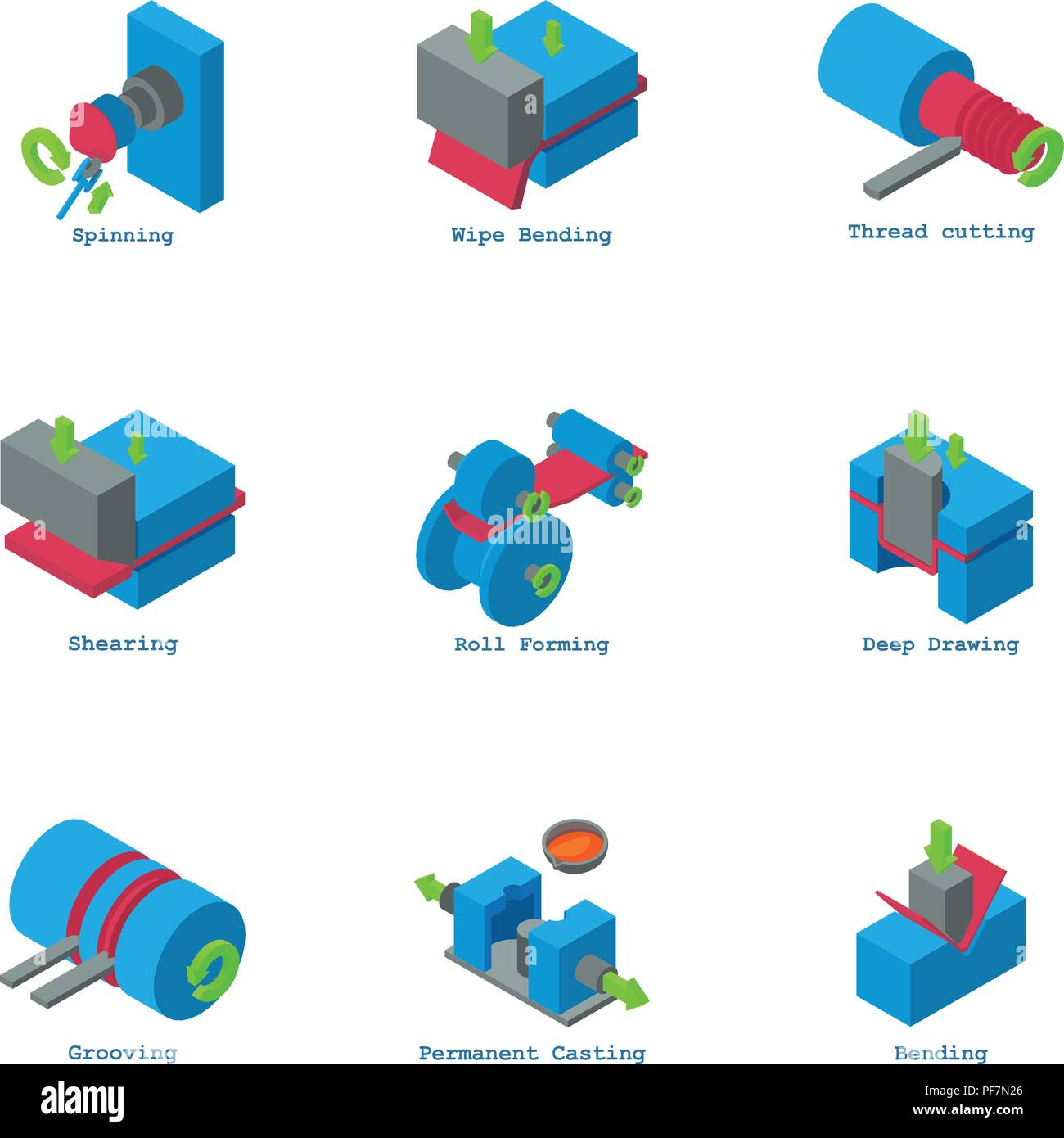 Creation icons set, isometric style Stock Vector Image & Art - Alamy