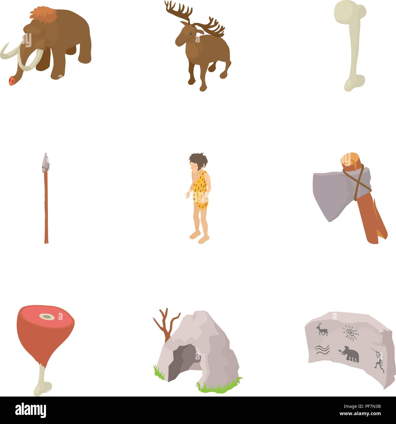 Printable Prehistoric Hunter Symbols