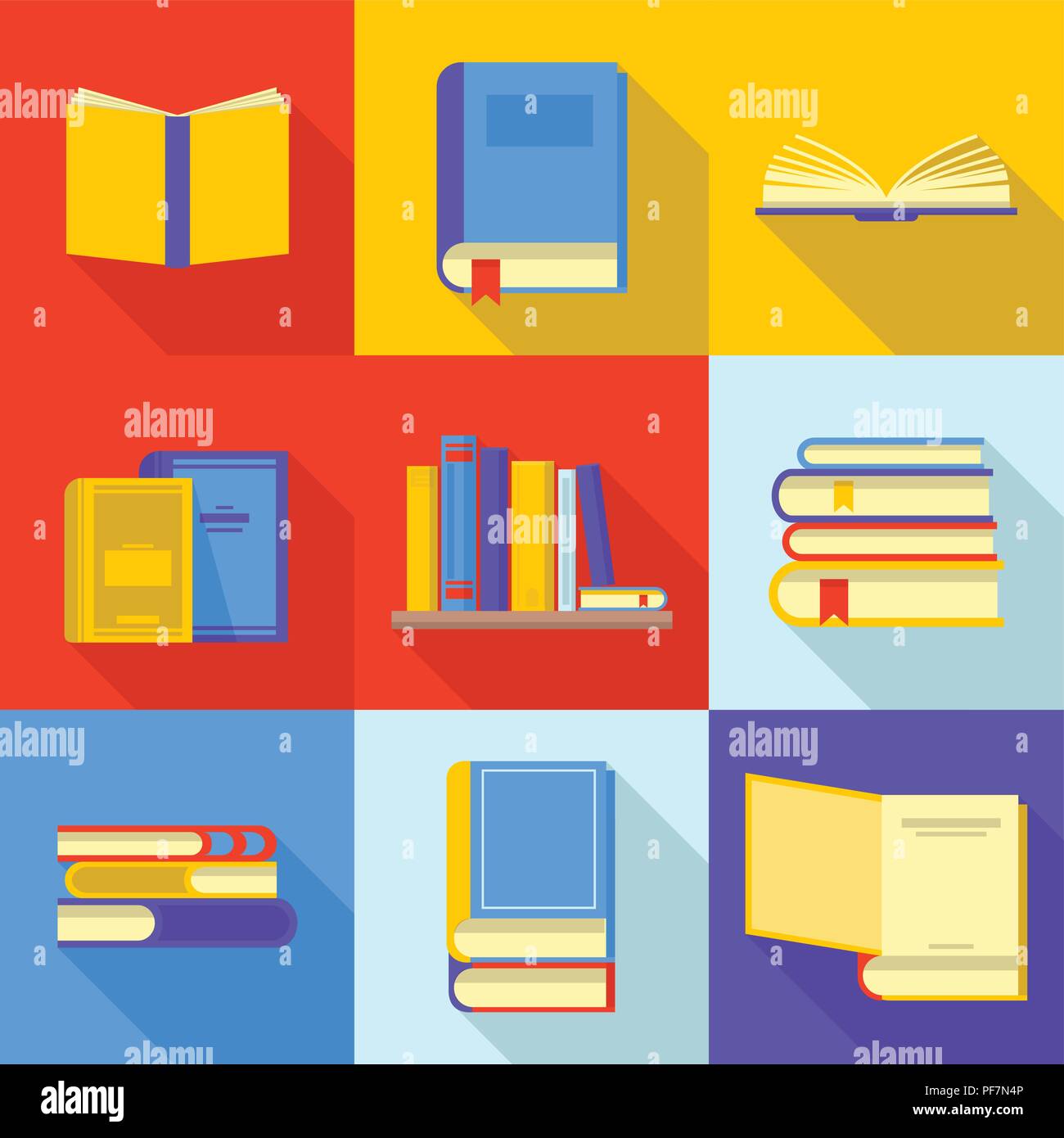 Curriculum icons set, flat style Stock Vector Image & Art - Alamy