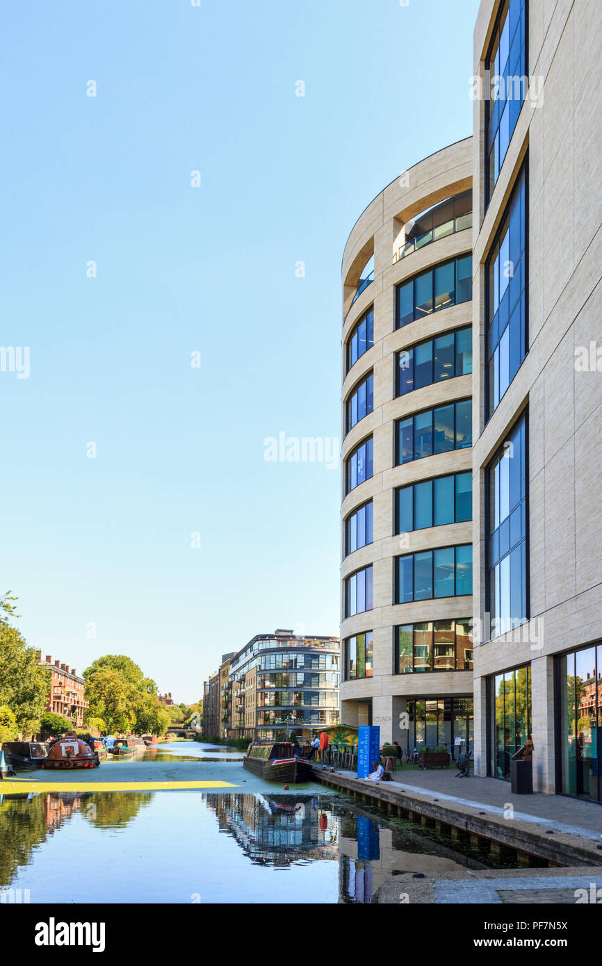 King's Place music and arts venue by Regent's Canal, King's Cross ...