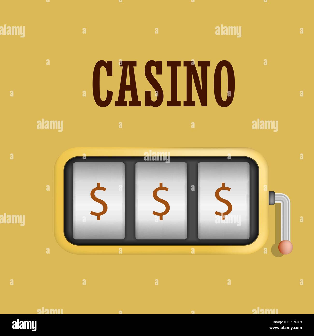 Casino machine slot concept background, realistic style Stock Vector ...