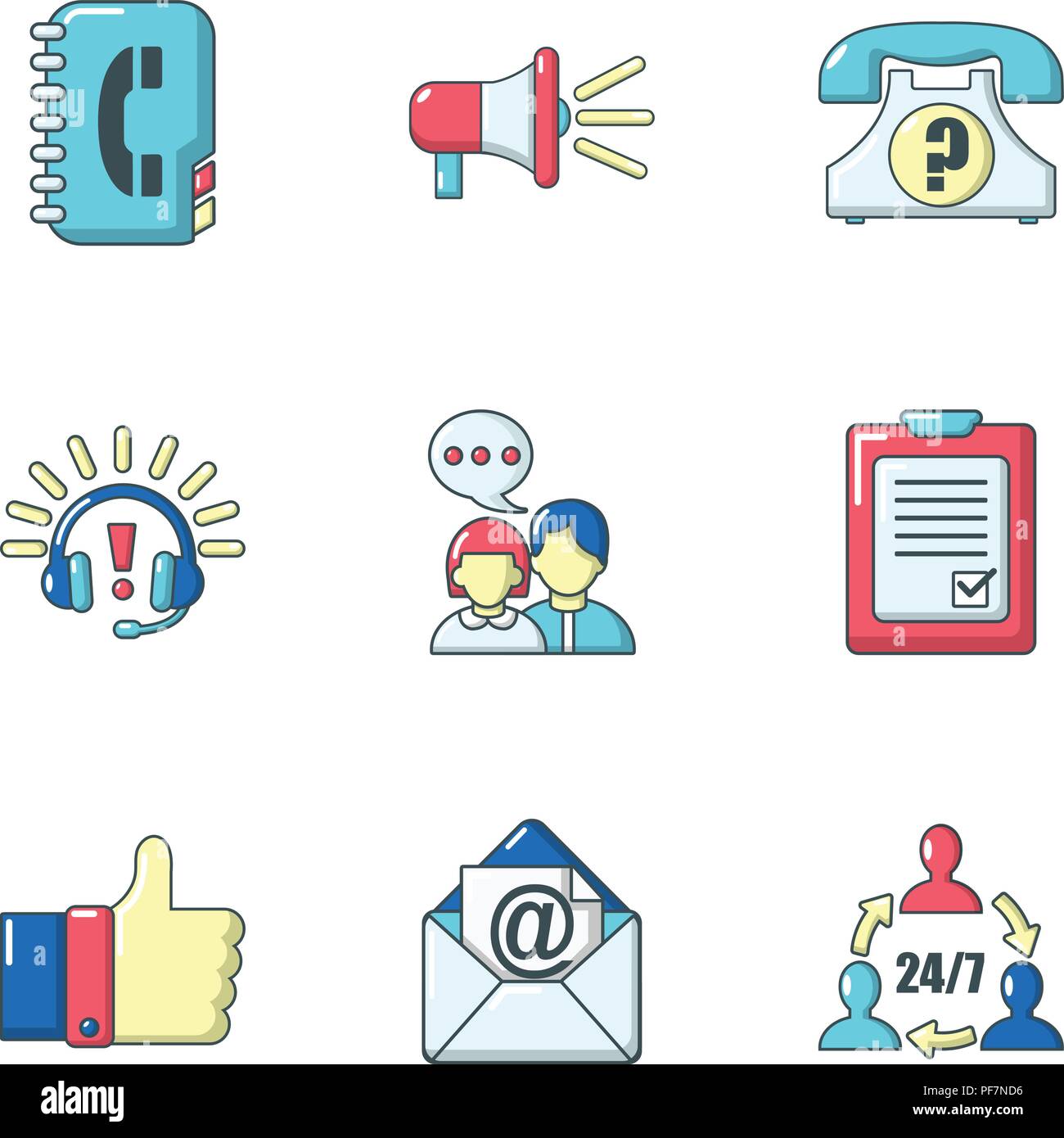 Dialer icons set, cartoon style Stock Vector Image & Art - Alamy