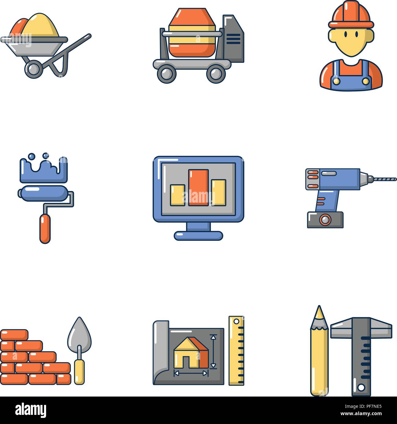 Civil icons set, cartoon style Stock Vector Image & Art - Alamy