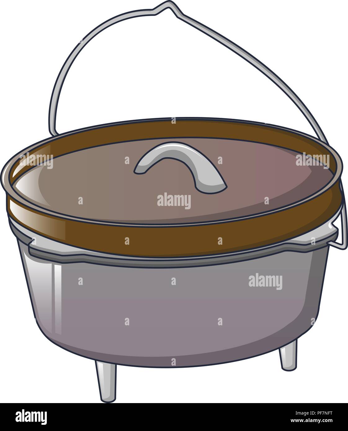 Camp cauldron for cooking icon, cartoon style Stock Vector Image & Art ...