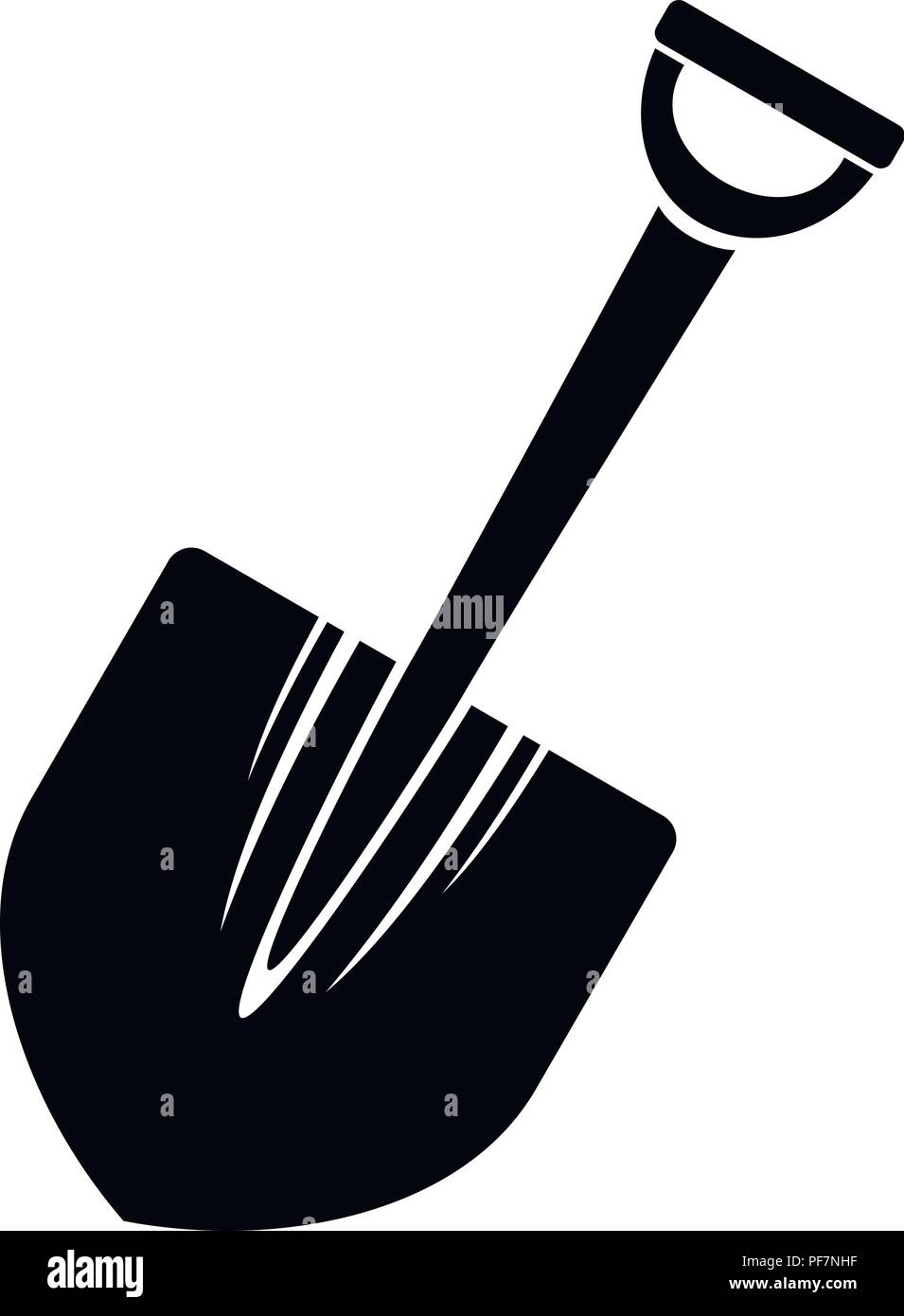 Shovel red handle icon Stock Vector Images - Alamy