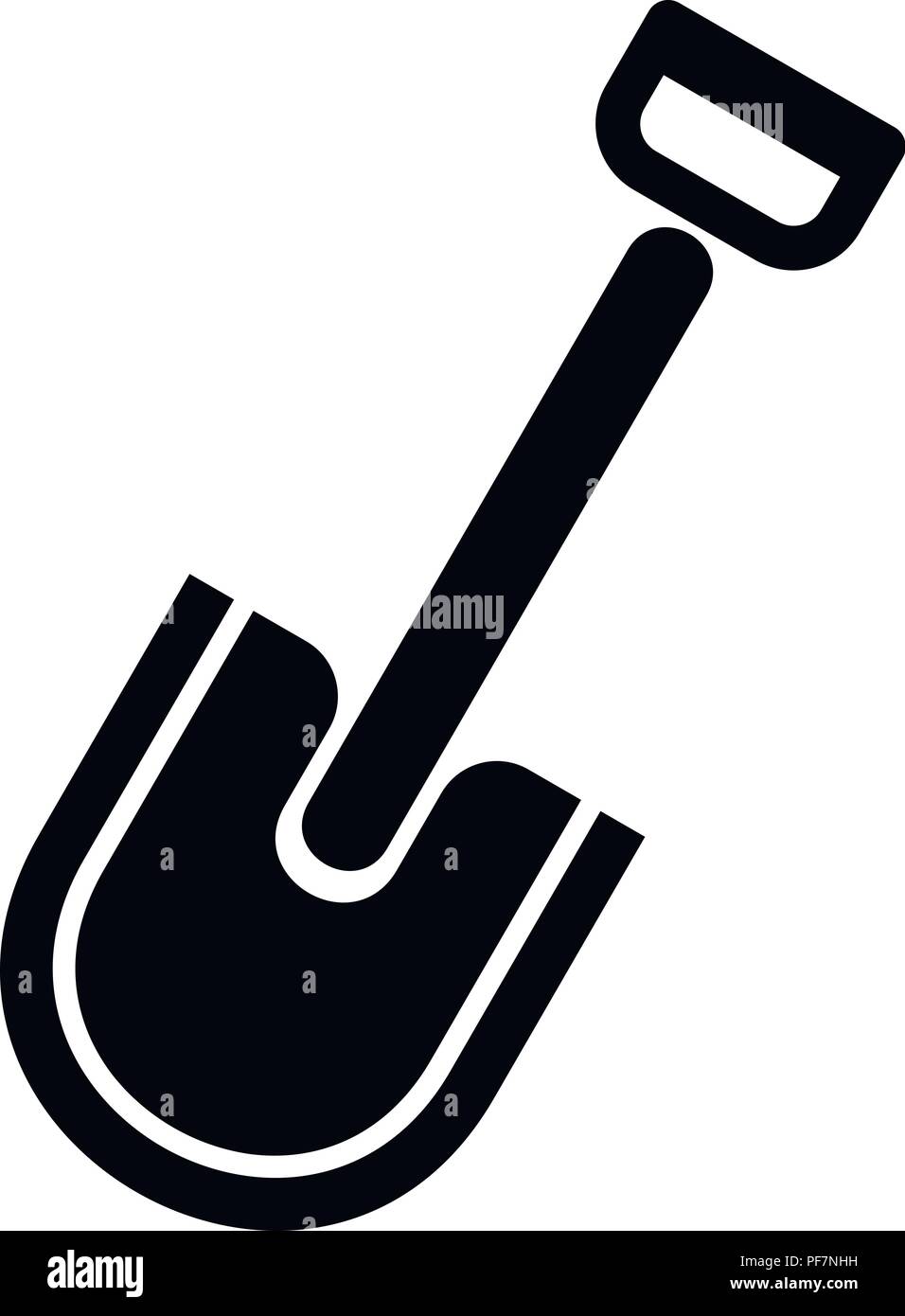 Shovel red handle icon Cut Out Stock Images & Pictures - Alamy