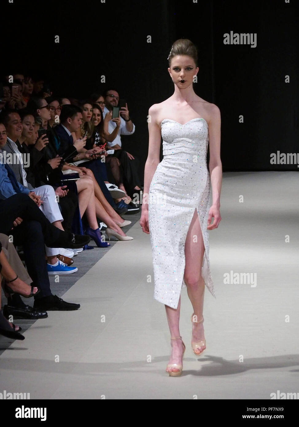 A model walks the runway wearing a design of Christian Vera during the ...