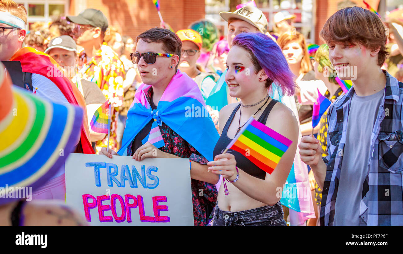 Portland, Oregon, USA - June 17, 2018: Portland's 2018 Pride Parade ...