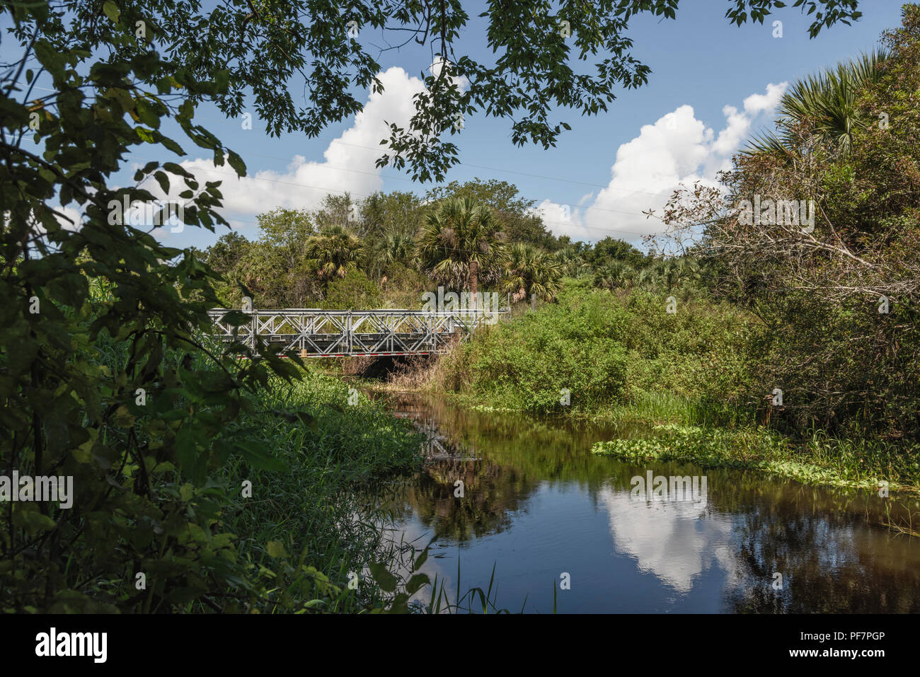 Scenic Small River Bridge Stock Photo - Alamy