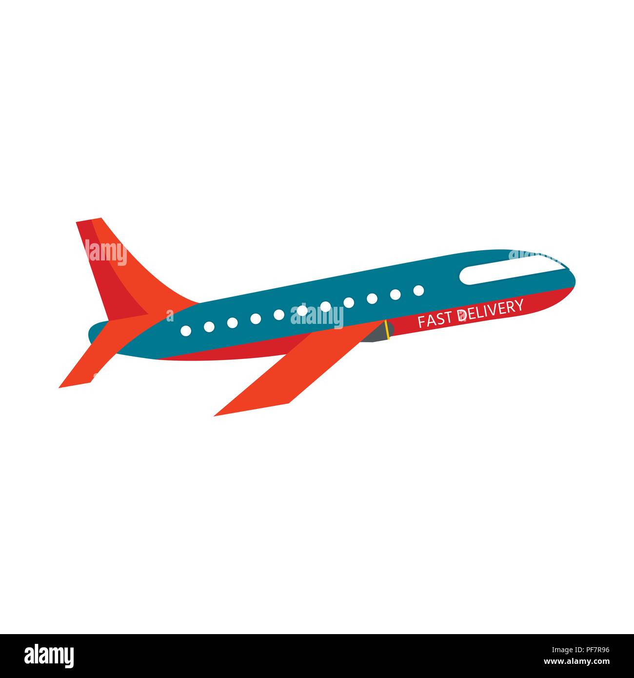 Cargo plane mail service Stock Vector Images - Alamy