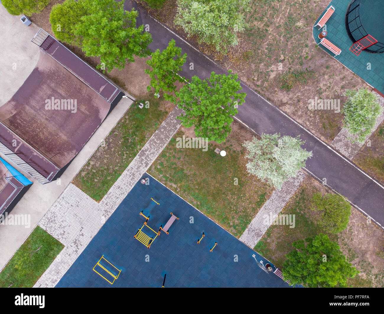 Aerial view community playground hi-res stock photography and images ...