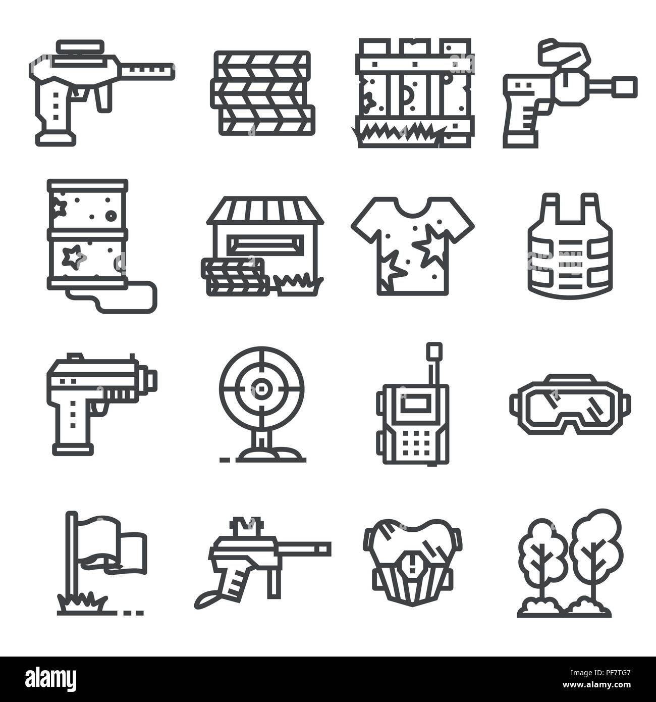 Paintball arena Stock Vector Images - Alamy