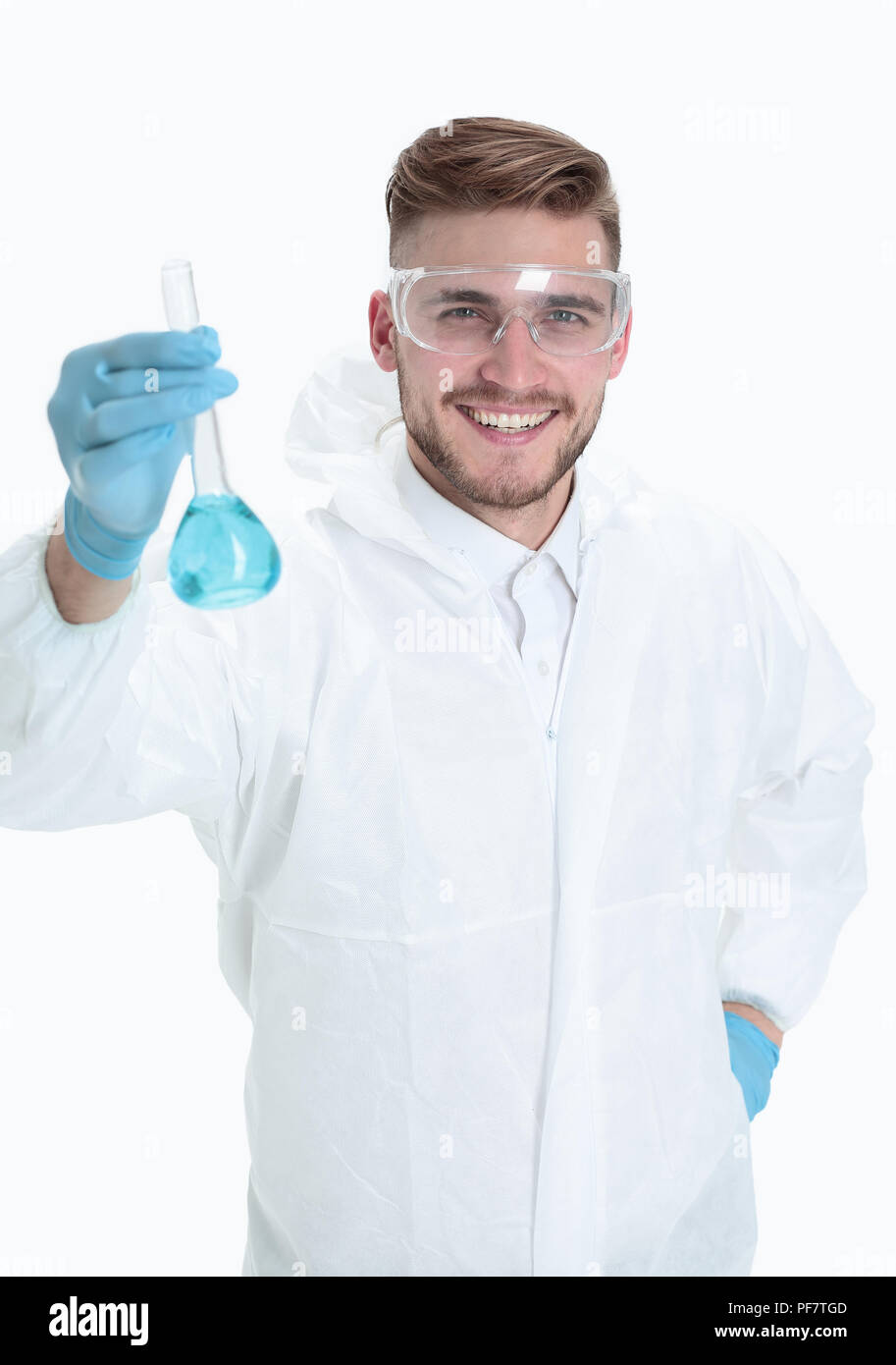 Close up portrait smiling chemical hi-res stock photography and images ...