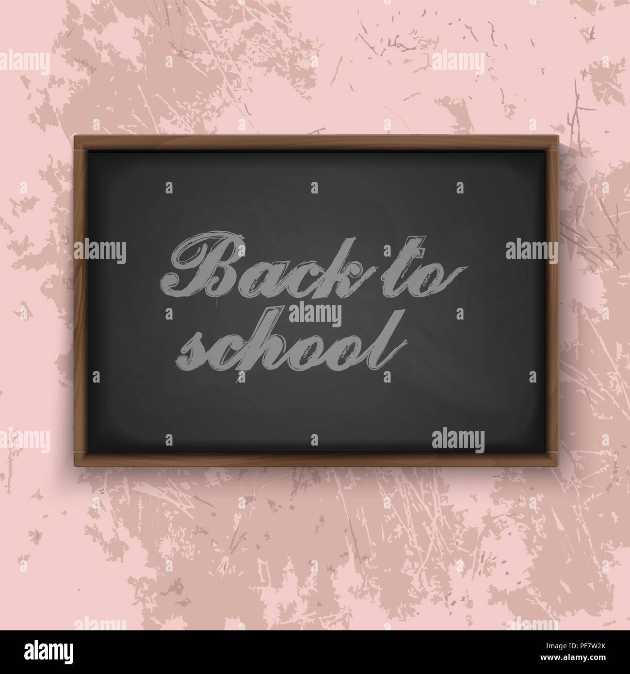 Back to School Chalkboard Stock Vector Image & Art - Alamy
