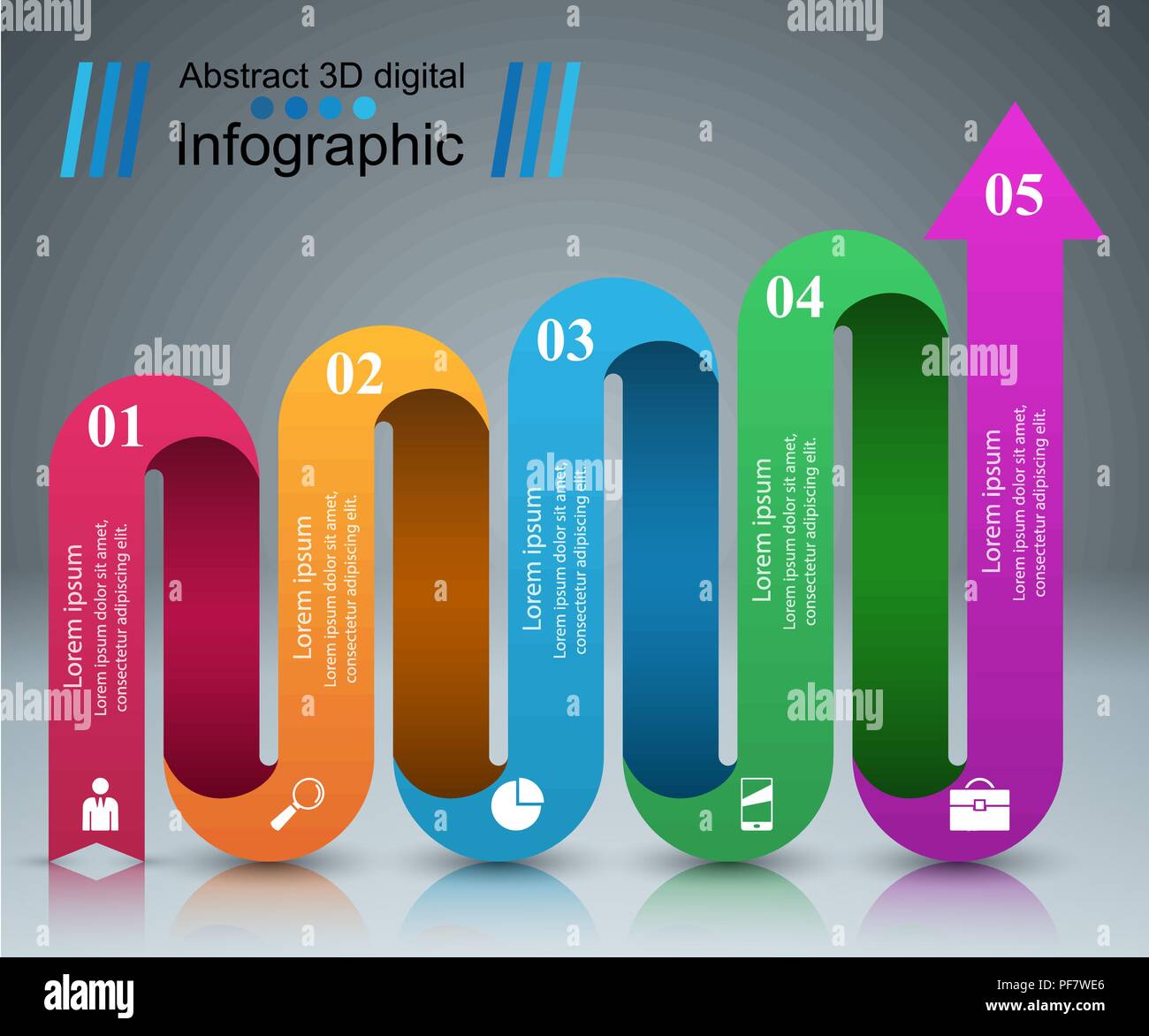 Infographic icons. Arrows icon Stock Vector Image & Art - Alamy