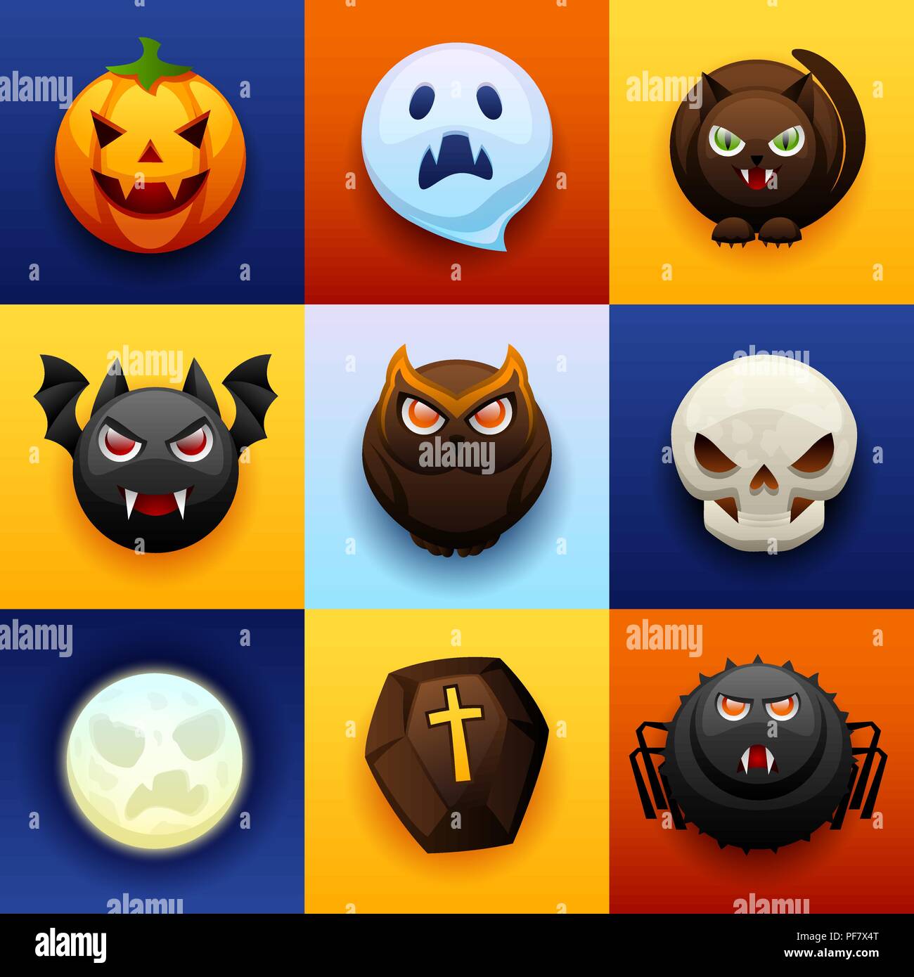 Happy Halloween icon set Stock Vector Image & Art - Alamy Happy Halloween icon set Stock Vector Image & Art - Alamy
