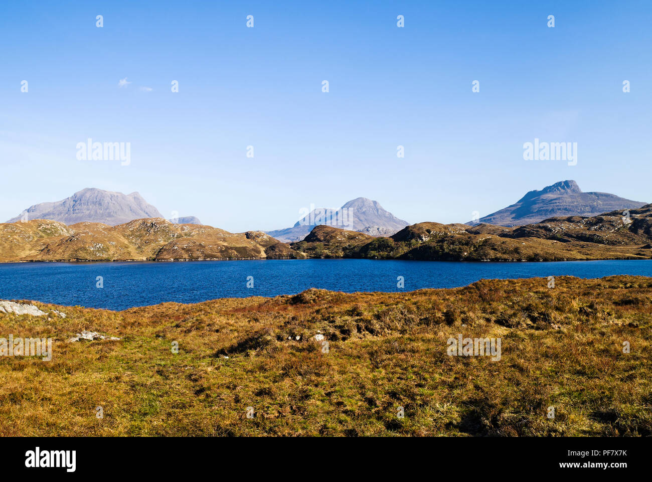 Inverpolly mountain loch hi-res stock photography and images - Alamy