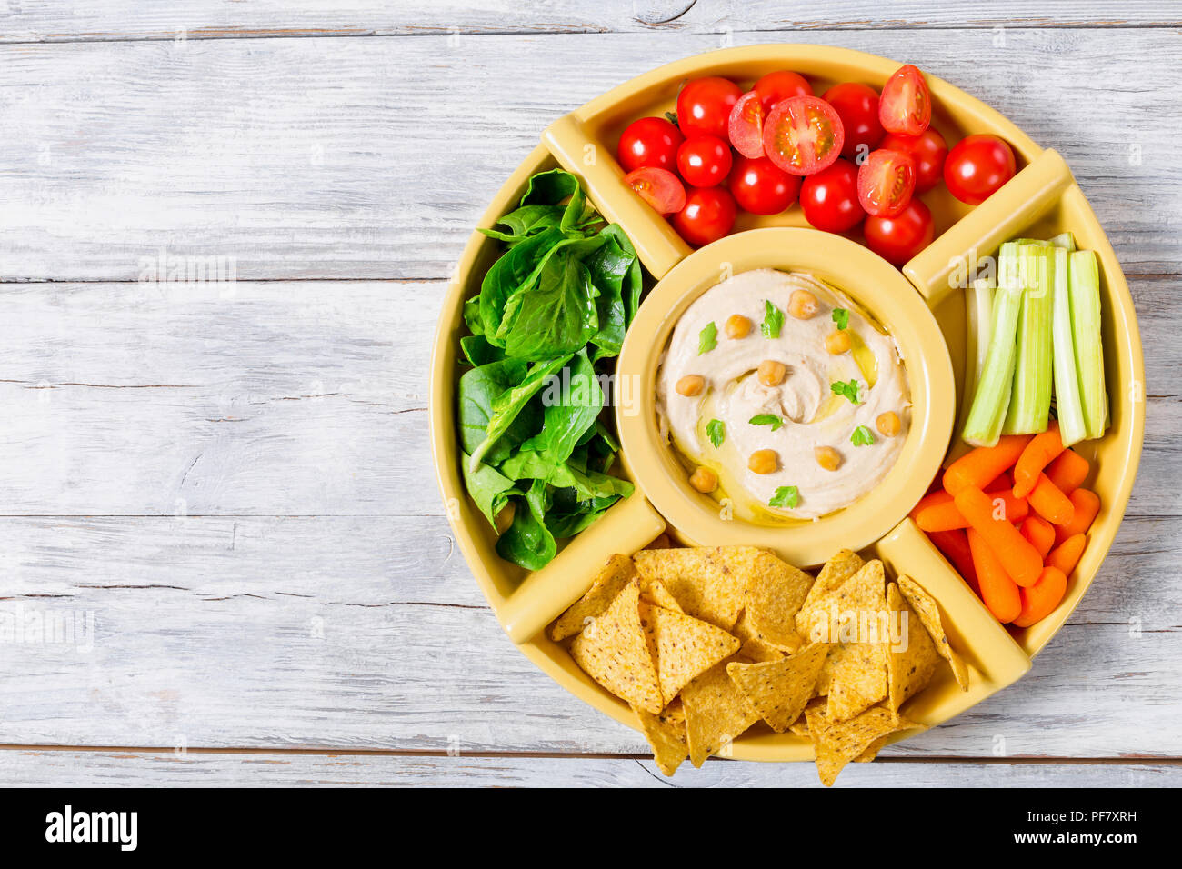 hummus, top view Stock Photo - Alamy