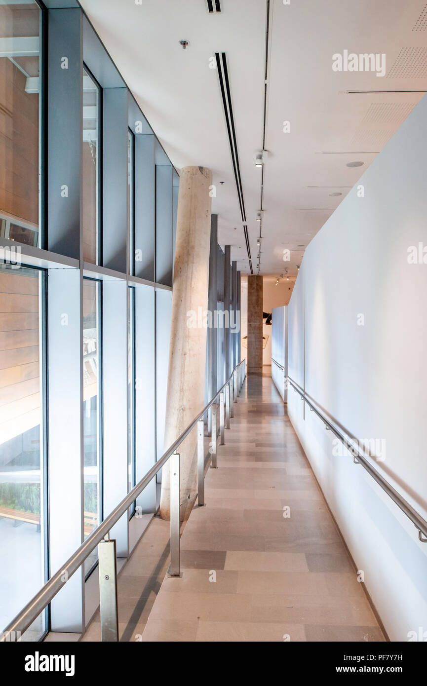 Israel, Ramat Aviv - 3 August 2018: Inside view of the Steinhardt ...