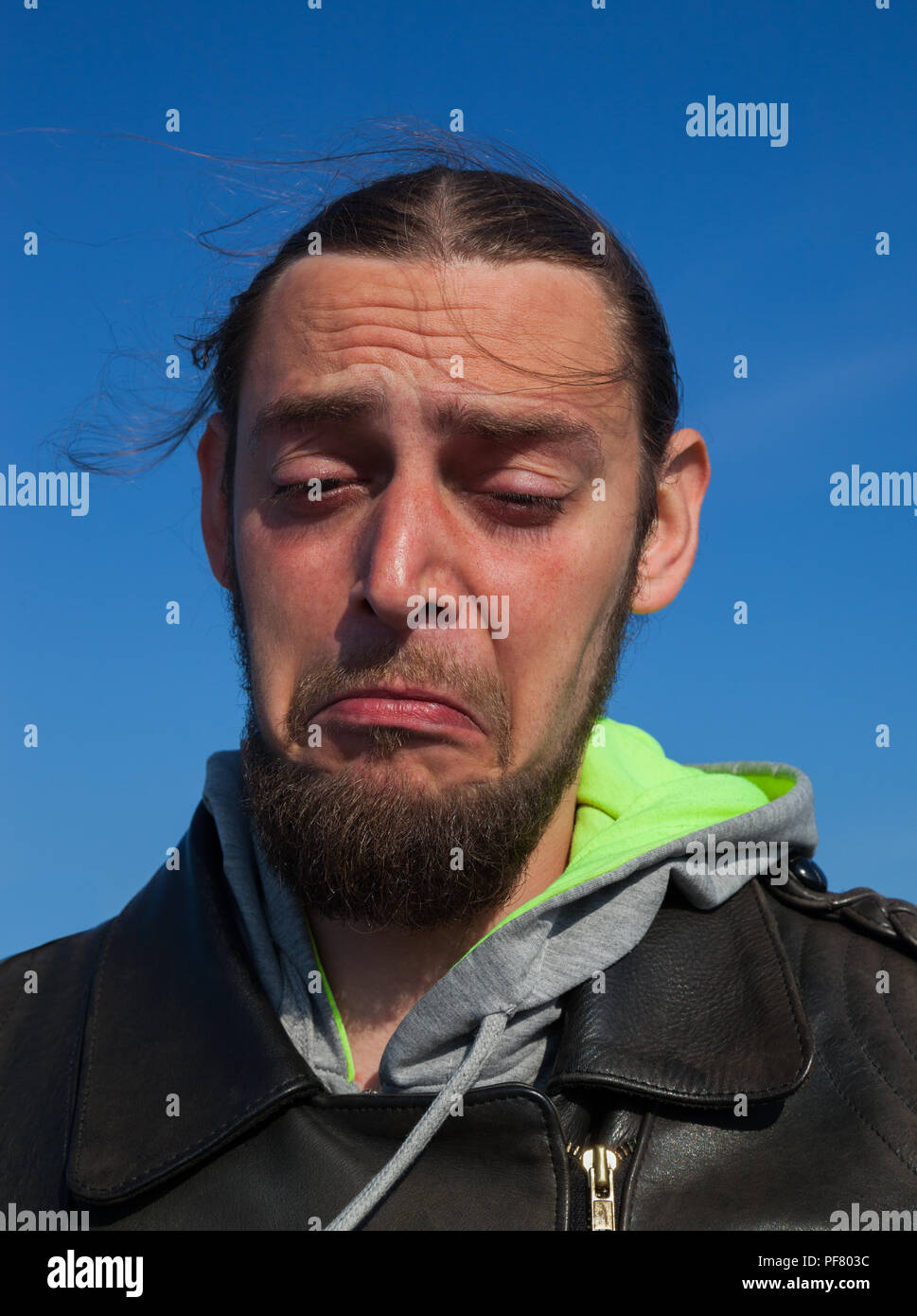 Crying adult man, emotional portrait Stock Photo - Alamy