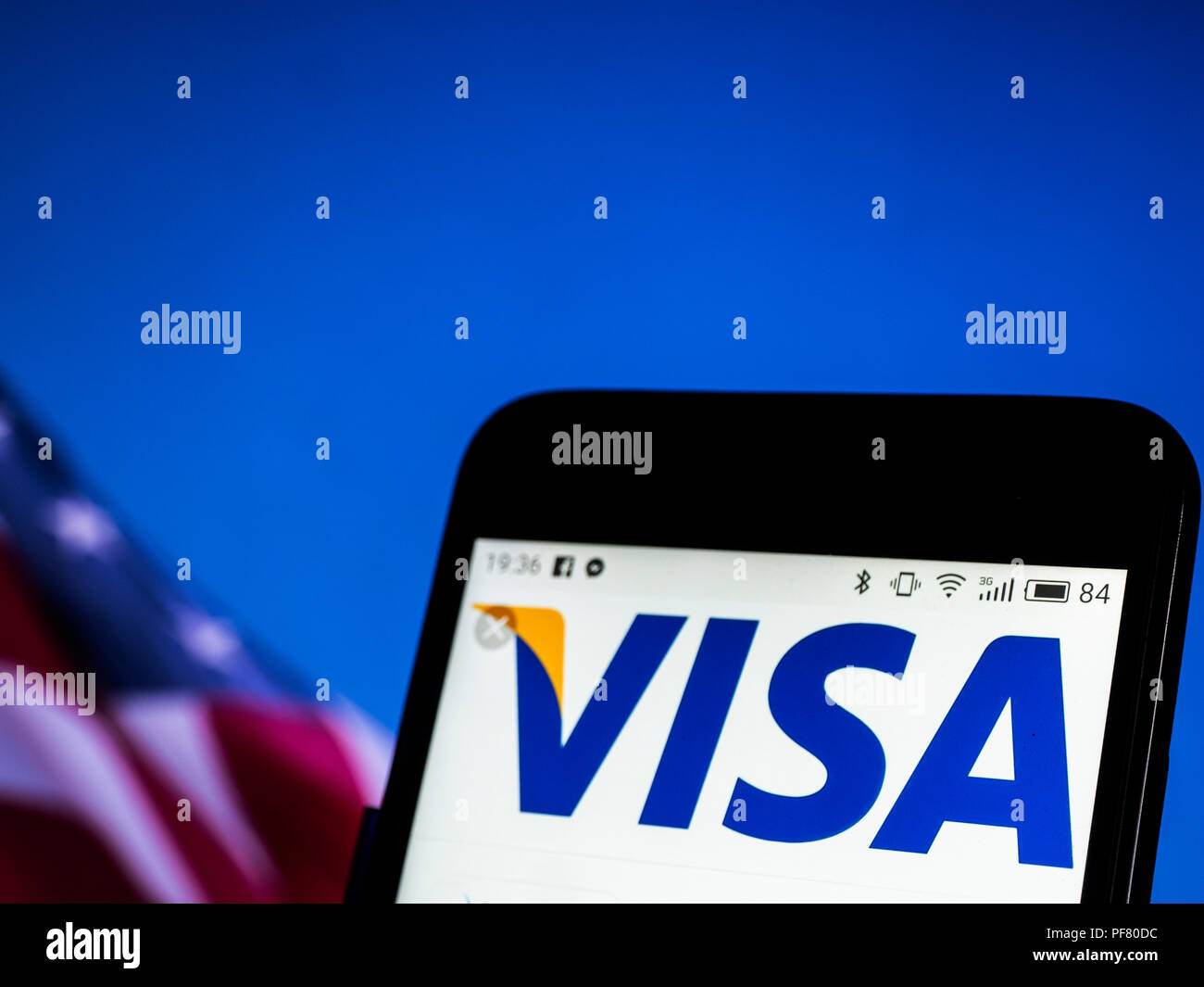 Visa company logo seen displayed on a smart phone Stock Photo - Alamy