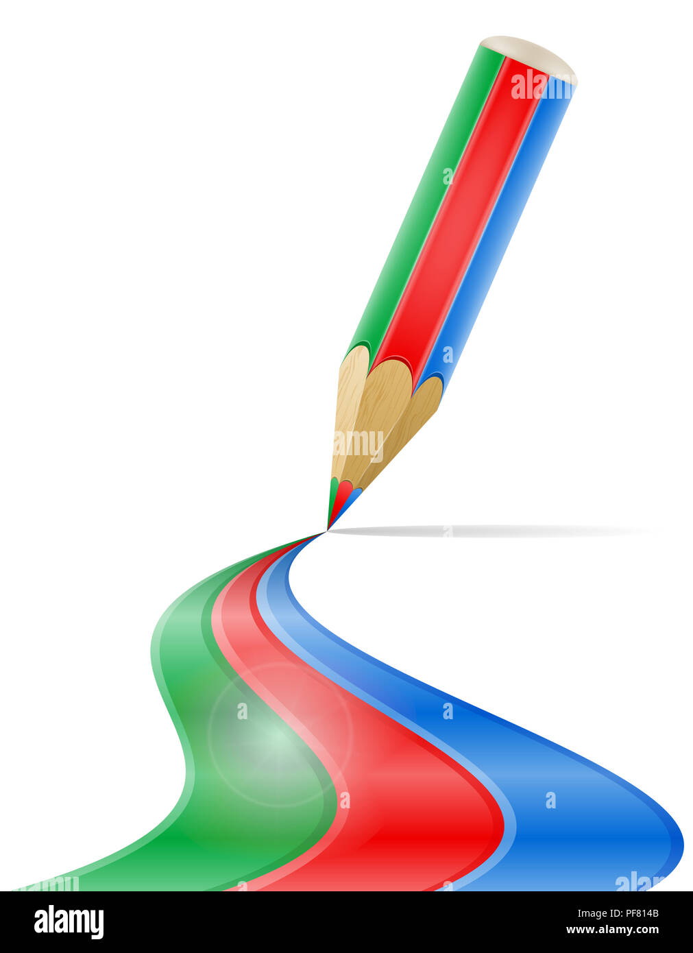 art creative pencil concept vector illustration isolated on background ...