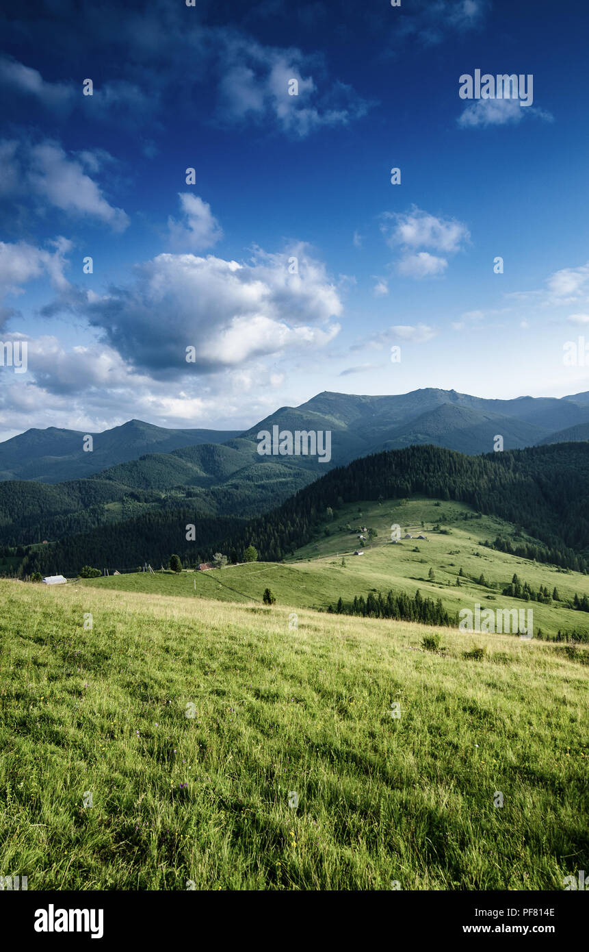 Carpathian mountain landscape Stock Photo - Alamy